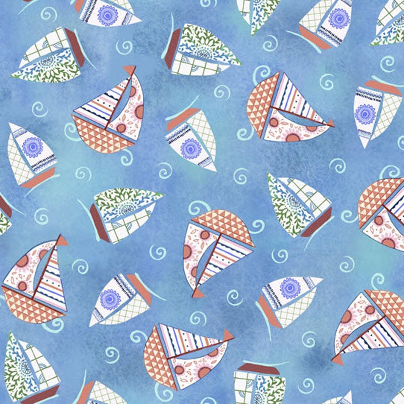 Sailboat Fabric - Etsy