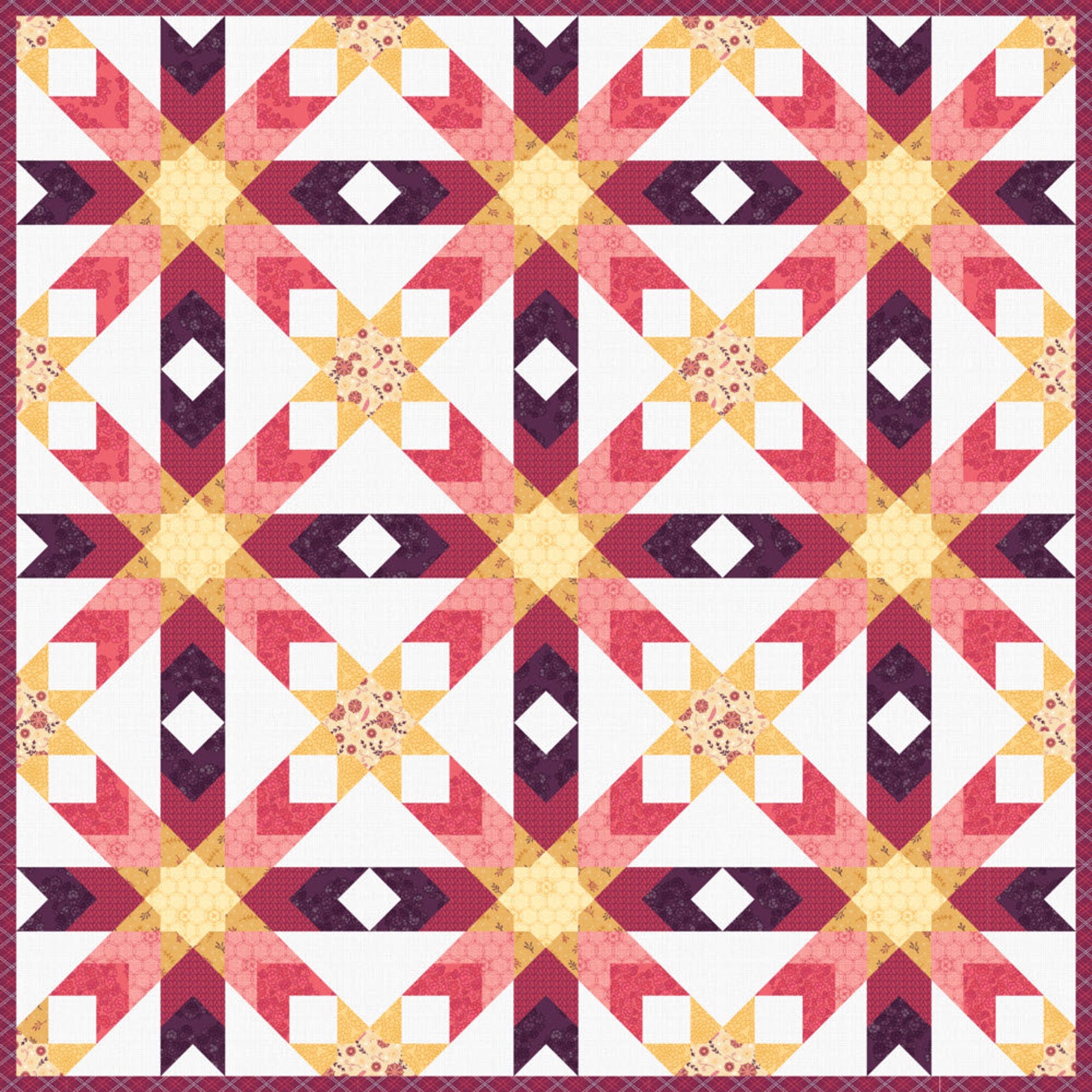 TARTAN Quilt Pattern by Cora's Quilts 5 Sizes Lap | Etsy