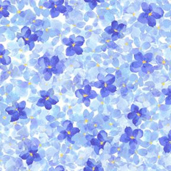 Blue Hydrangea Fabric - Etsy