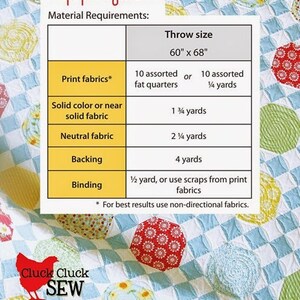 Applejack Quilt Pattern #146 by Cluck Cluck Sew - Throw Size 60" X 68 ...