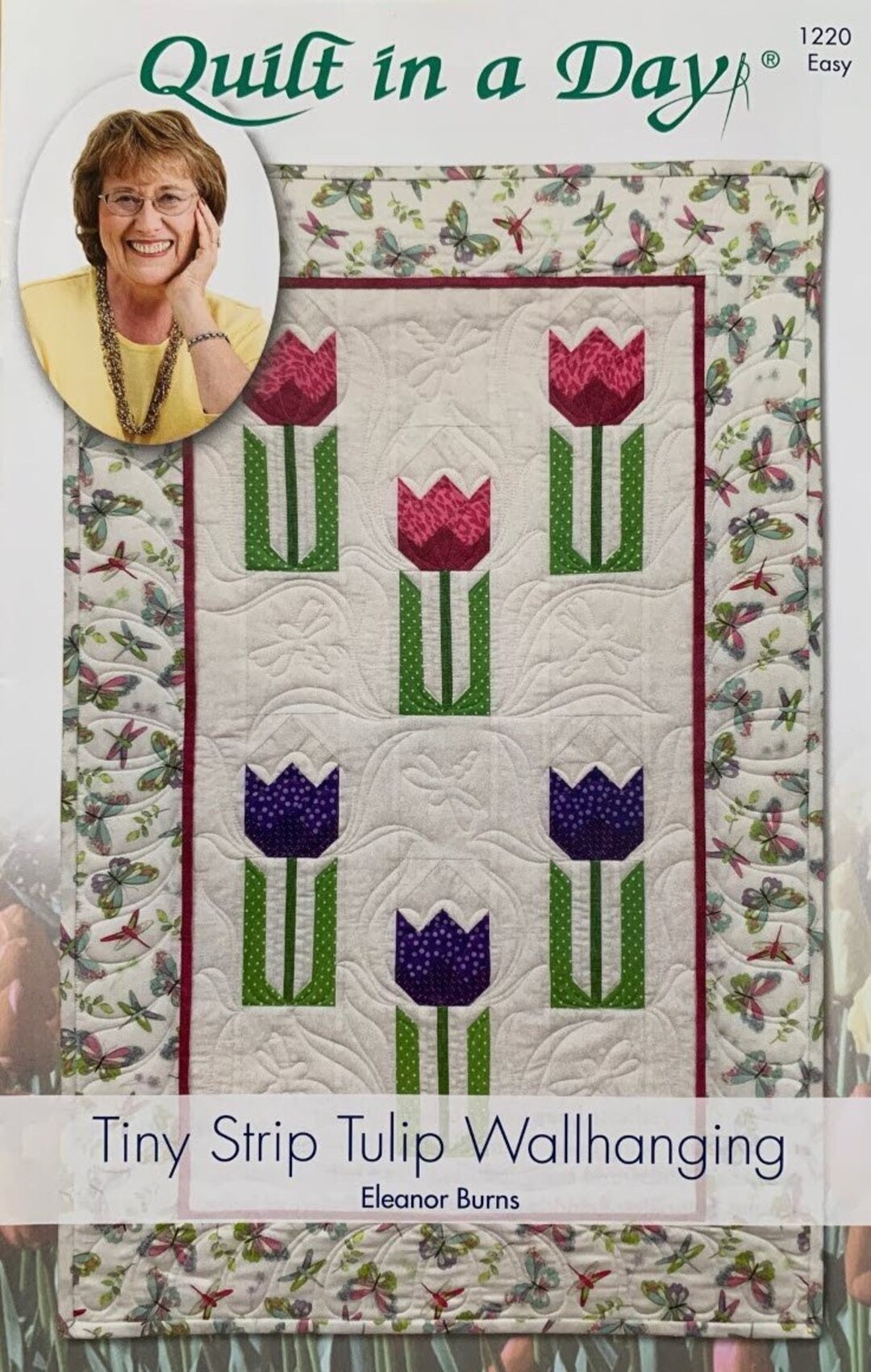 TINY STRIP TULIP Wallhanging Quilt Pattern Qid-1220 by Eleanor Burns ...