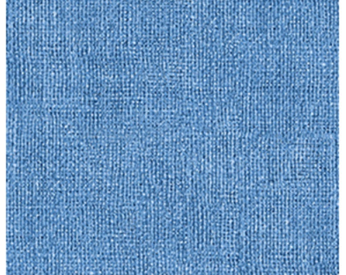 Toile de Jute Basique Bleu Clair Texture Solide Blender Basics Coton ...