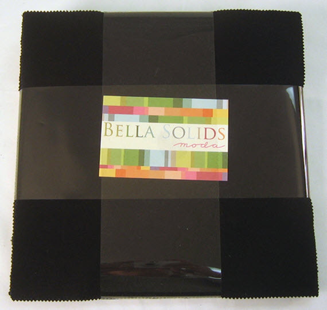 BELLA SOLIDS Layer Cake in Black 42 10 X 10 - Etsy
