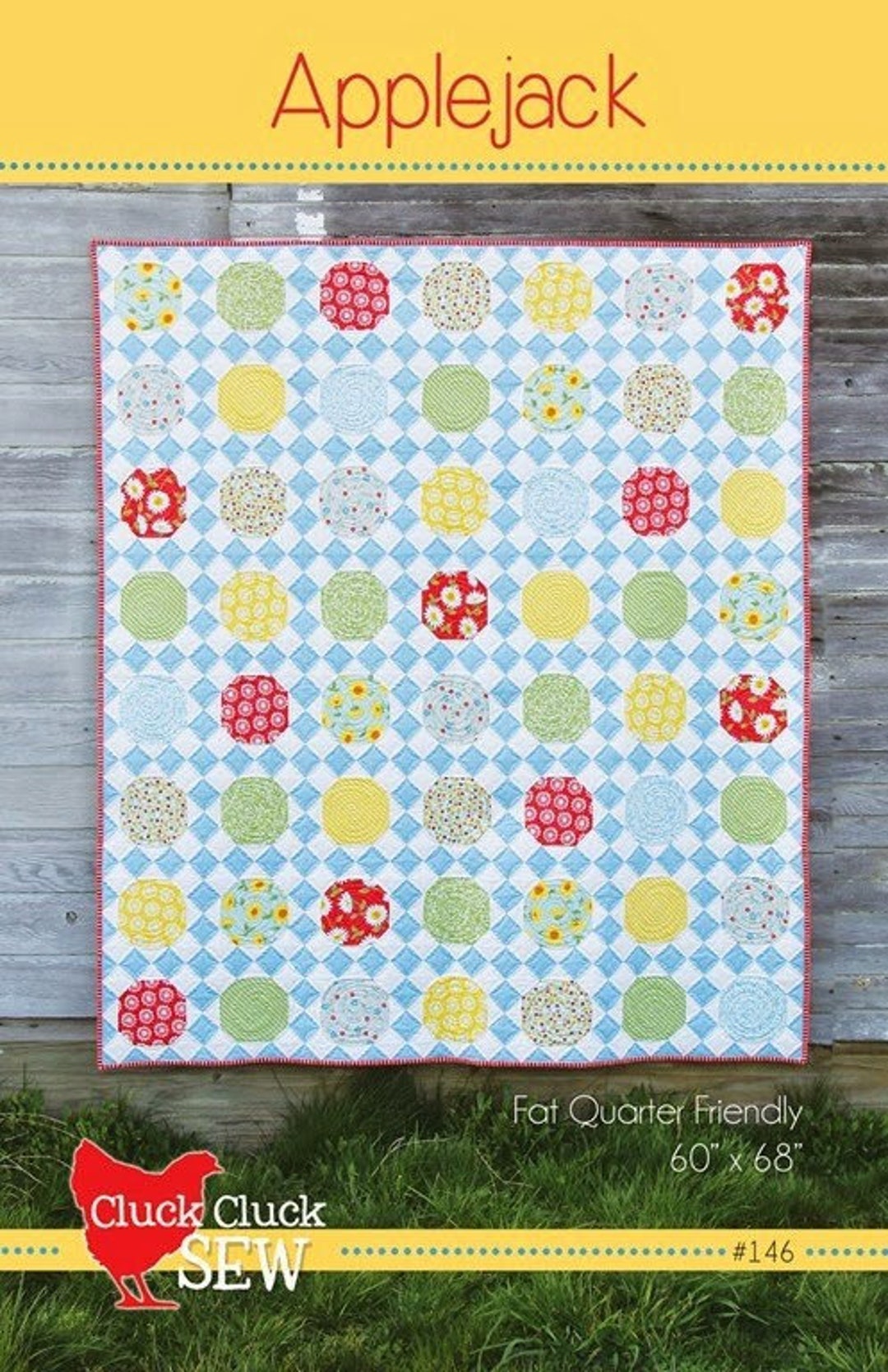Applejack Quilt Pattern #146 by Cluck Cluck Sew - Throw Size 60" X 68 ...