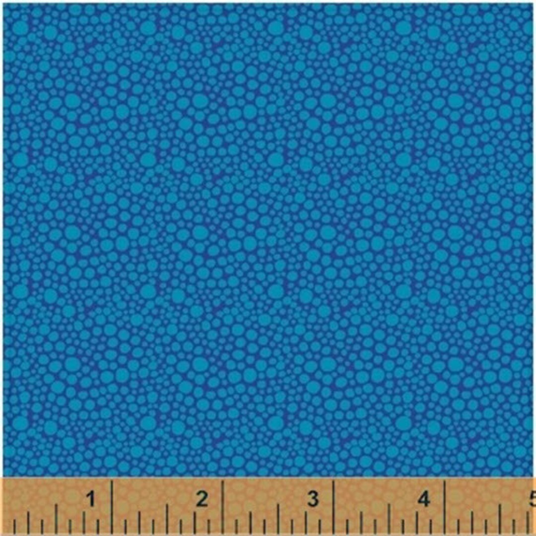 SPRING BLOOM - Mini Dots in Blue - Dot Blender Cotton Quilt Fabric ...