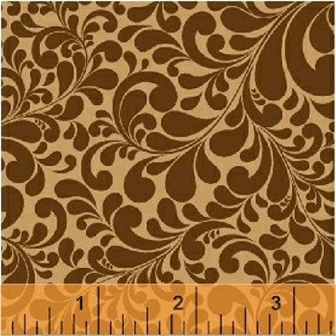 SWIRL BASICS Quail Swirl in Brown Cotton Swirls Blender Quilt Fabric by ...