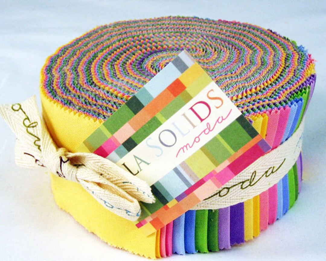 BELLA SOLIDS Jelly Roll in 30's Colors - (40) 2 1/2" X 44" Strips ...