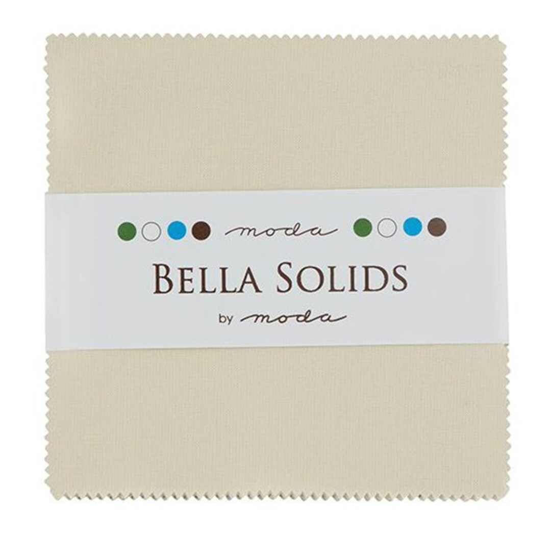BELLA SOLIDS Charm Pack in Natural - (42) 5" X 5" Squares - Cotton ...