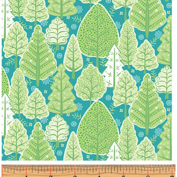 Benartex Winter Forest Fabric - Etsy