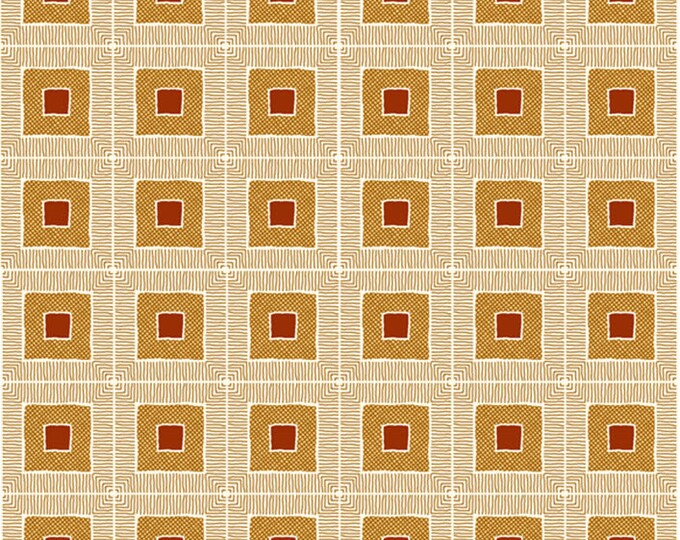 Yellow Squares Fabric Yellow Grid by Ellegarrettdesigns Yellow and Red ...