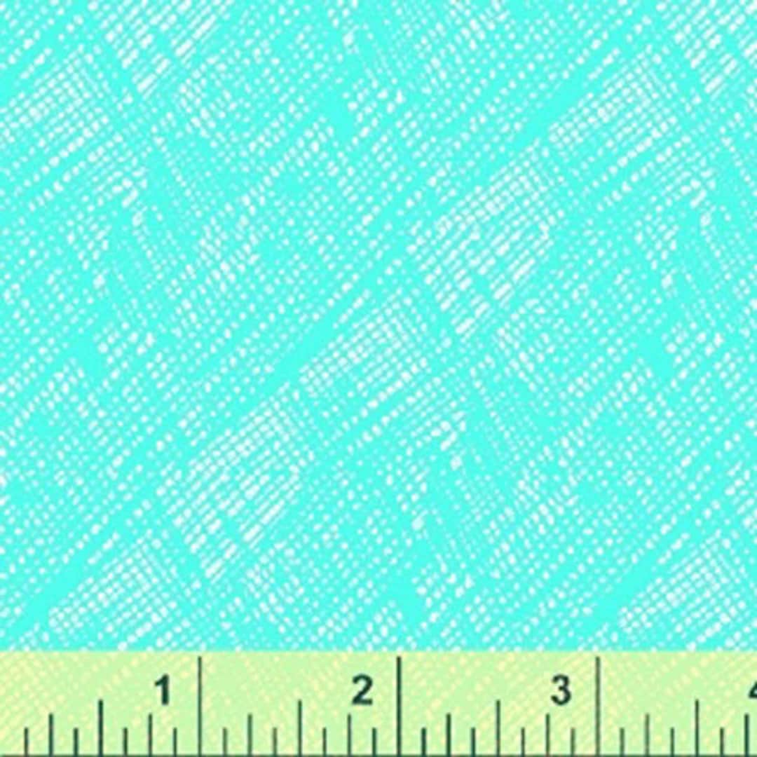 Hatch - Crosshatch in Aqua - Blue Cross Hatch Grid - Cotton Quilt ...