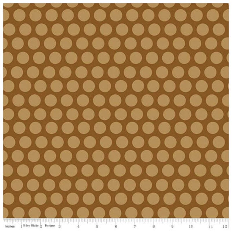 Brown Polka Dot Fabric - Etsy
