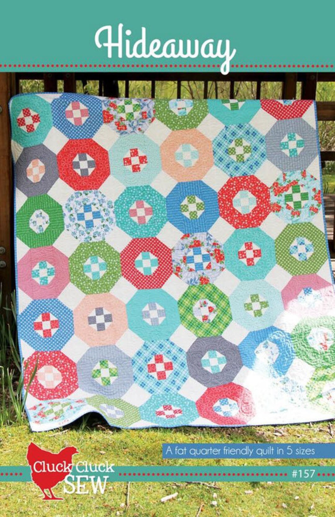 HIDEAWAY Quilt Pattern #157 by Cluck Cluck Sew - 5 Sizes - Fat Quarter ...