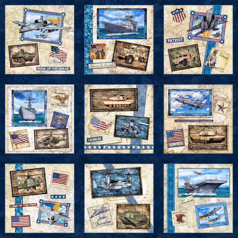 Military Quilt Panel - Etsy