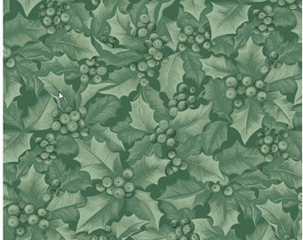 Holly Berries Fabric | Etsy