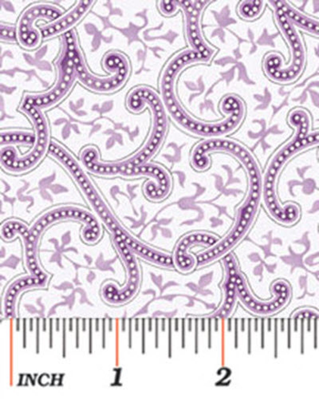 One Yard Remnant MORE of This 'N That - Wrought Iron in Violet Purple ...