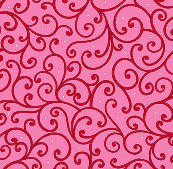 IMPERIAL PAISLEY Scroll in Light Pink Scrolls Swirl Swirls | Etsy