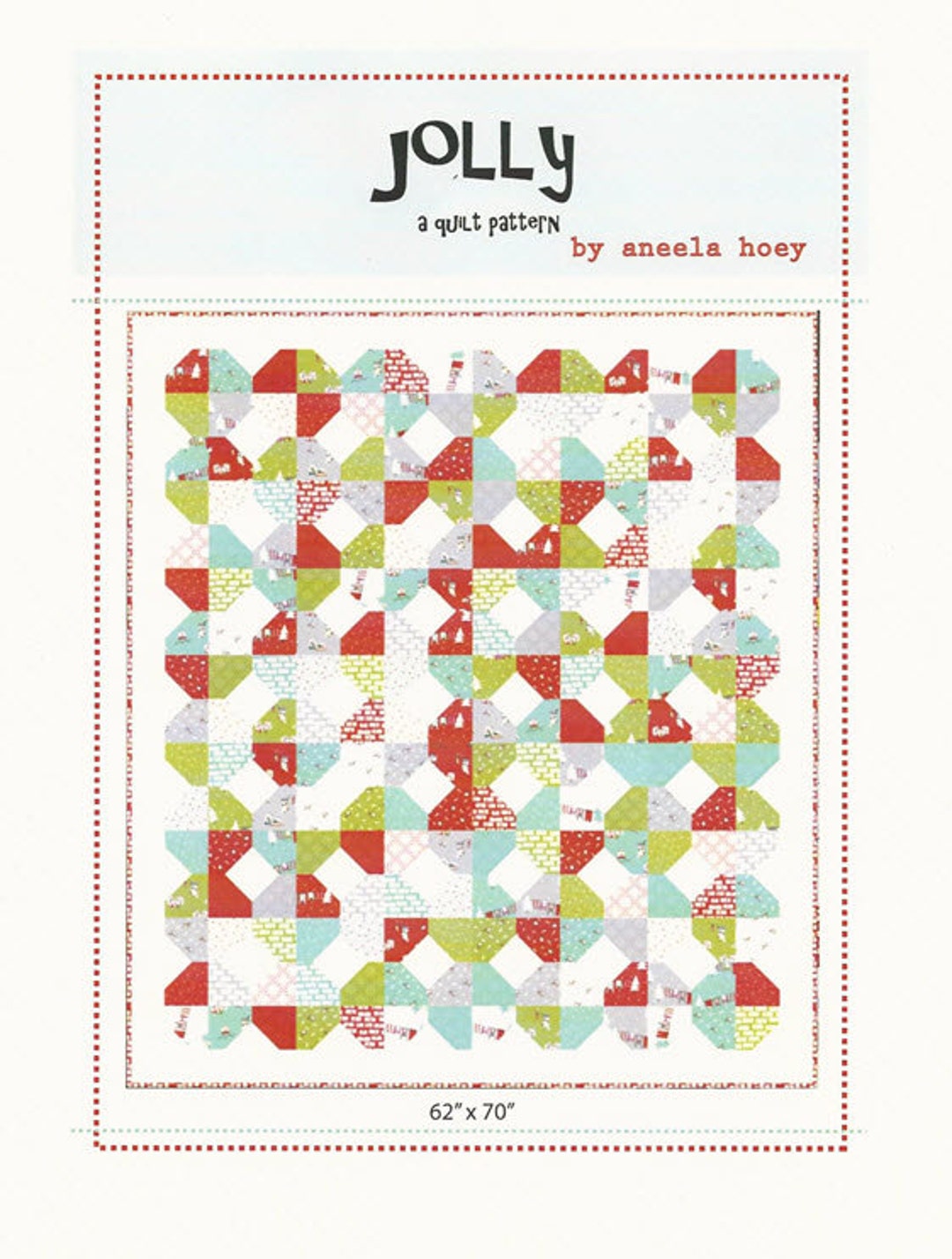 Jolly Quilt Pattern - Super Fun Beginner Pattern Uses Fat Eighths - by ...