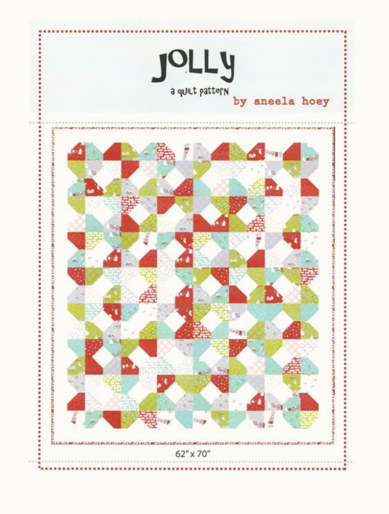 Jolly Quilt Pattern Super Fun Beginner Pattern Uses Fat | Etsy