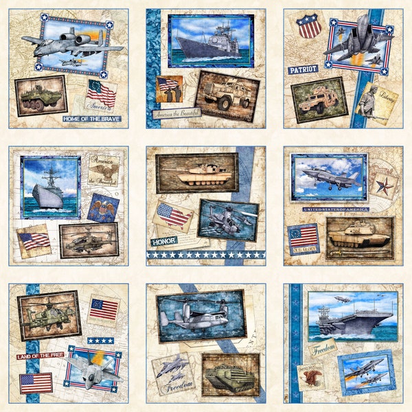 Military Quilt Panel - Etsy
