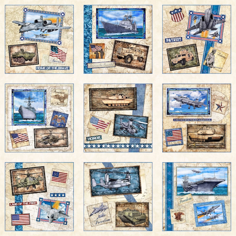 Military Quilt Panel - Etsy