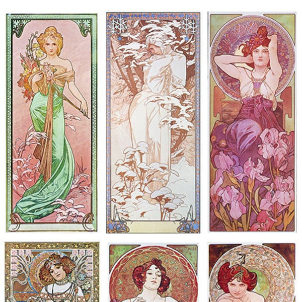 Mucha Fabric Panel - Etsy