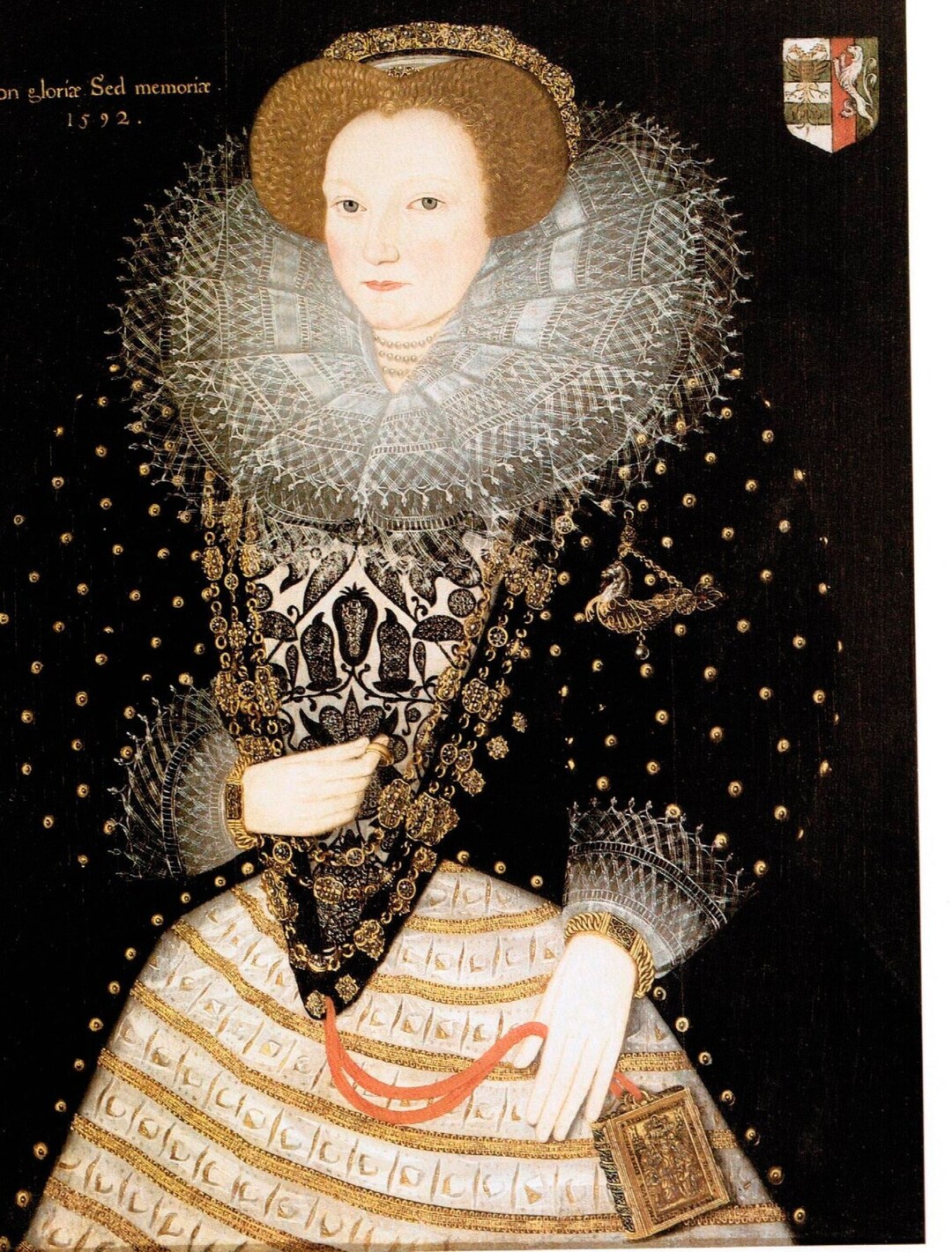 Fabric Panel of Queen Elizabeth 1 1558 Royalty Fabric Blocks 100% ...
