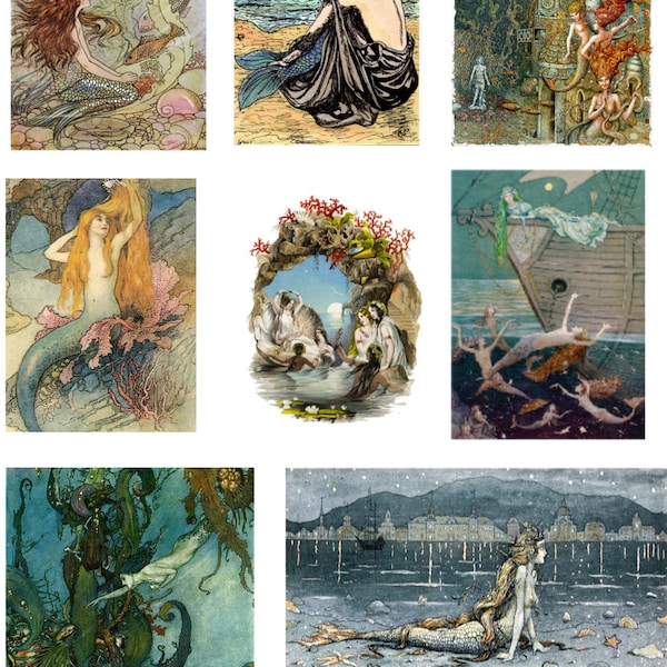 Mermaid Fabric - Etsy