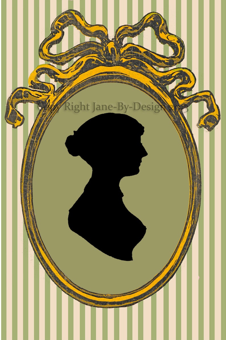 Fabric Panel Vintage Jane Austen Frame Portrait. Craft/ 100% - Etsy