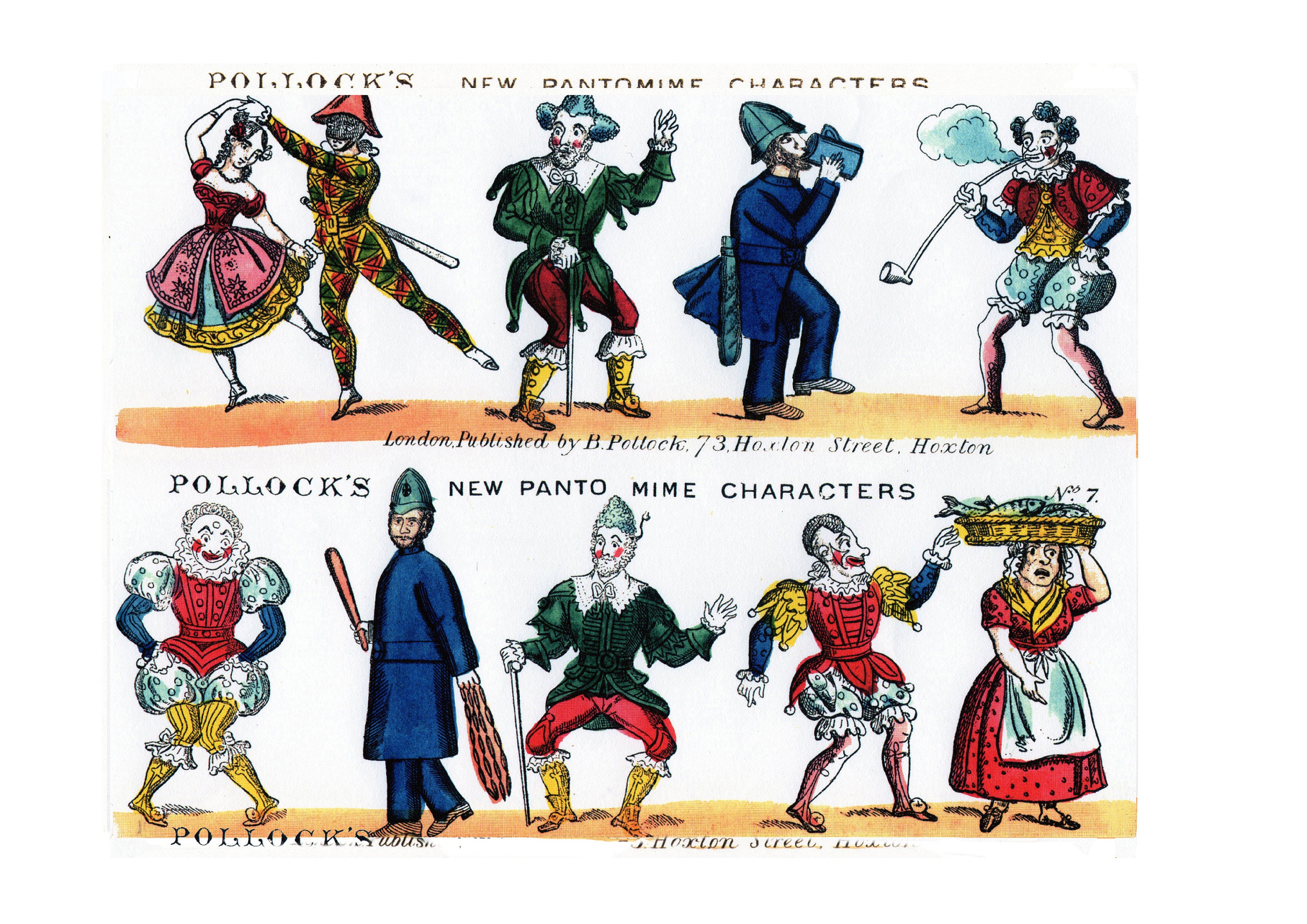 Victorian Paper Theatre /set Pantomime Characters / Steampunk | Etsy