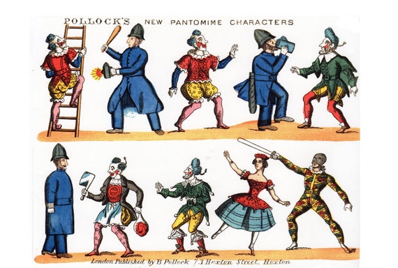Victorian Paper Theatre /set Pantomime Characters / Steampunk - Etsy UK