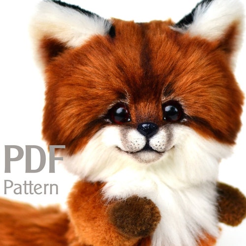 Pattern Teddy Fox Faris 6.5 In PDF Pattern Artist Teddy Fox - Etsy