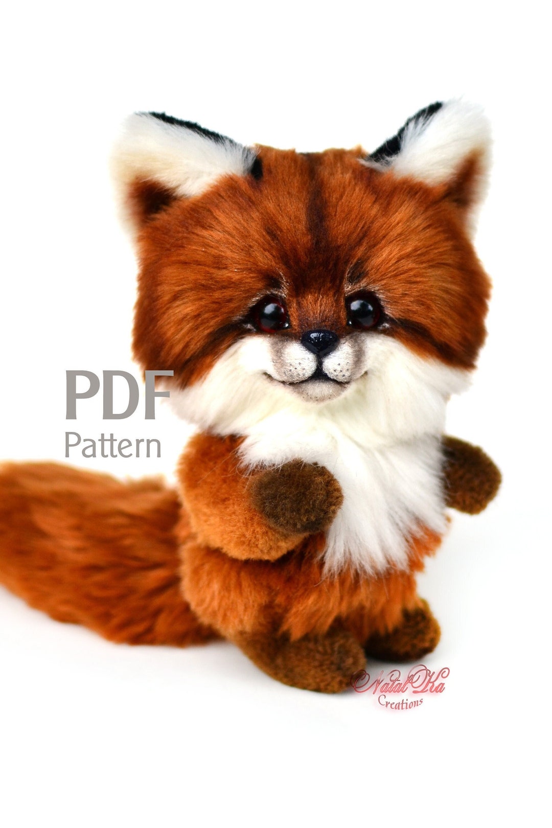 Pattern Teddy Fox Faris 6.5 In PDF Pattern Artist Teddy Fox - Etsy