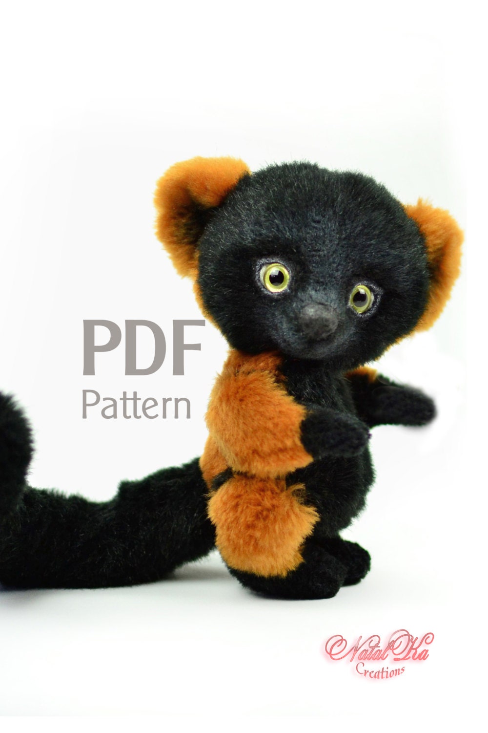 Red Ruffed Lemur Stuffed Animal