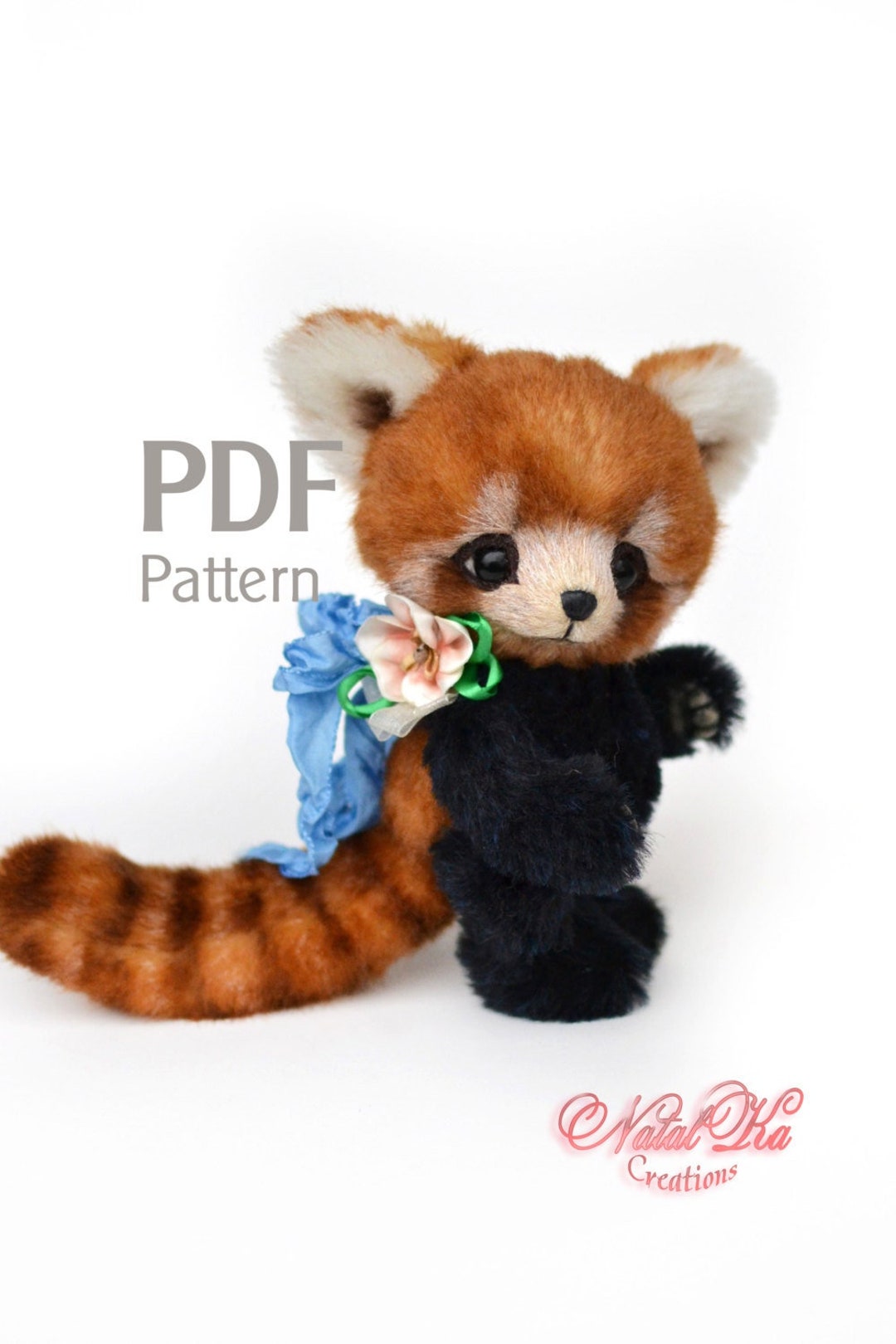 PDF Pattern Artist Red Panda Daiki 6.1", Epattern, Instant Download ...