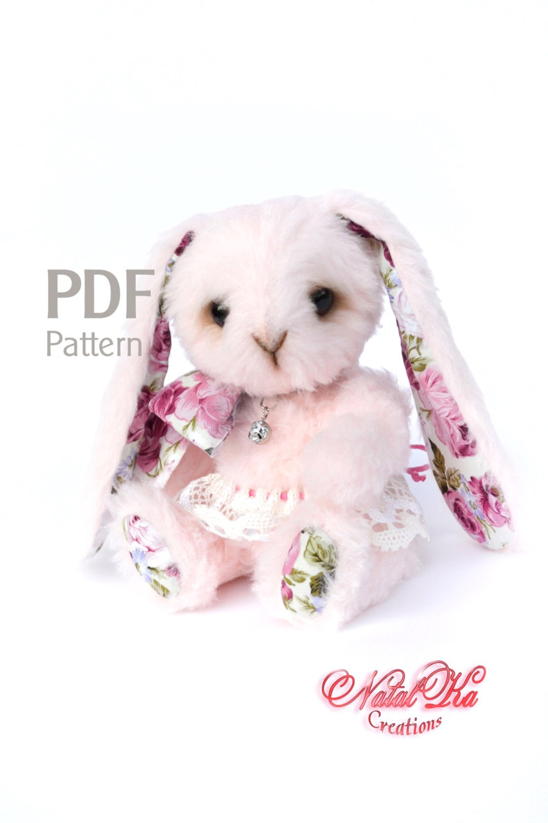 Pattern Teddy Bunny Rabbit Rosa 8,3 In, Pattern Rabbit, Bunny Pattern ...