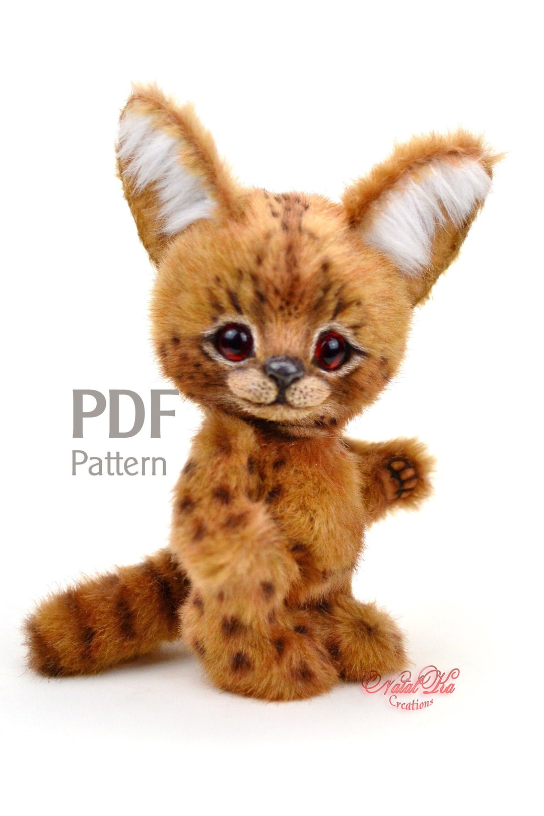 PDF Pattern Artist Teddy Cat Serval Rens 6.3 In Epattern - Etsy