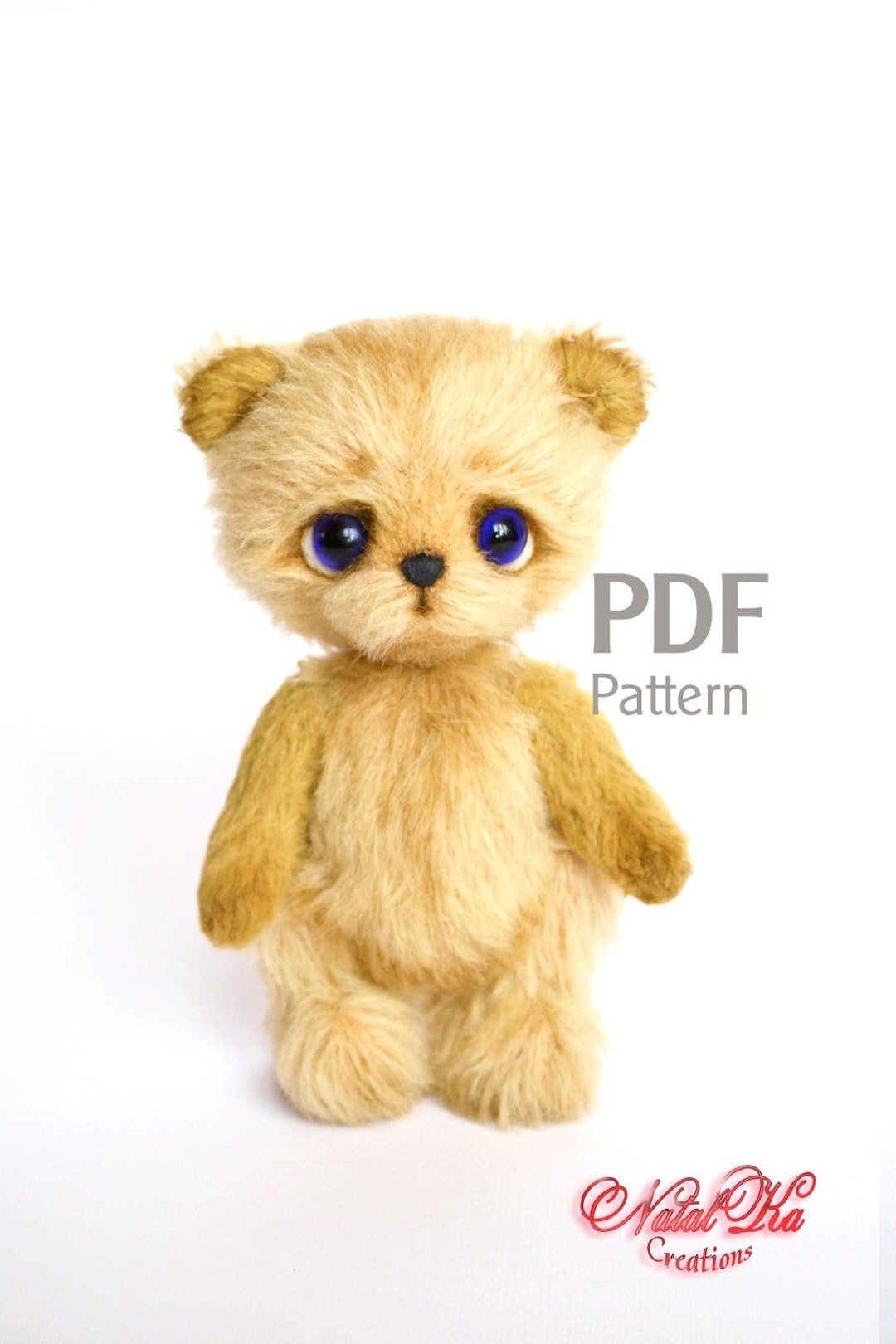 Teddy Bear Sewing Pattern, Teddy With Charm, Teddy Bear Pattern, Make ...