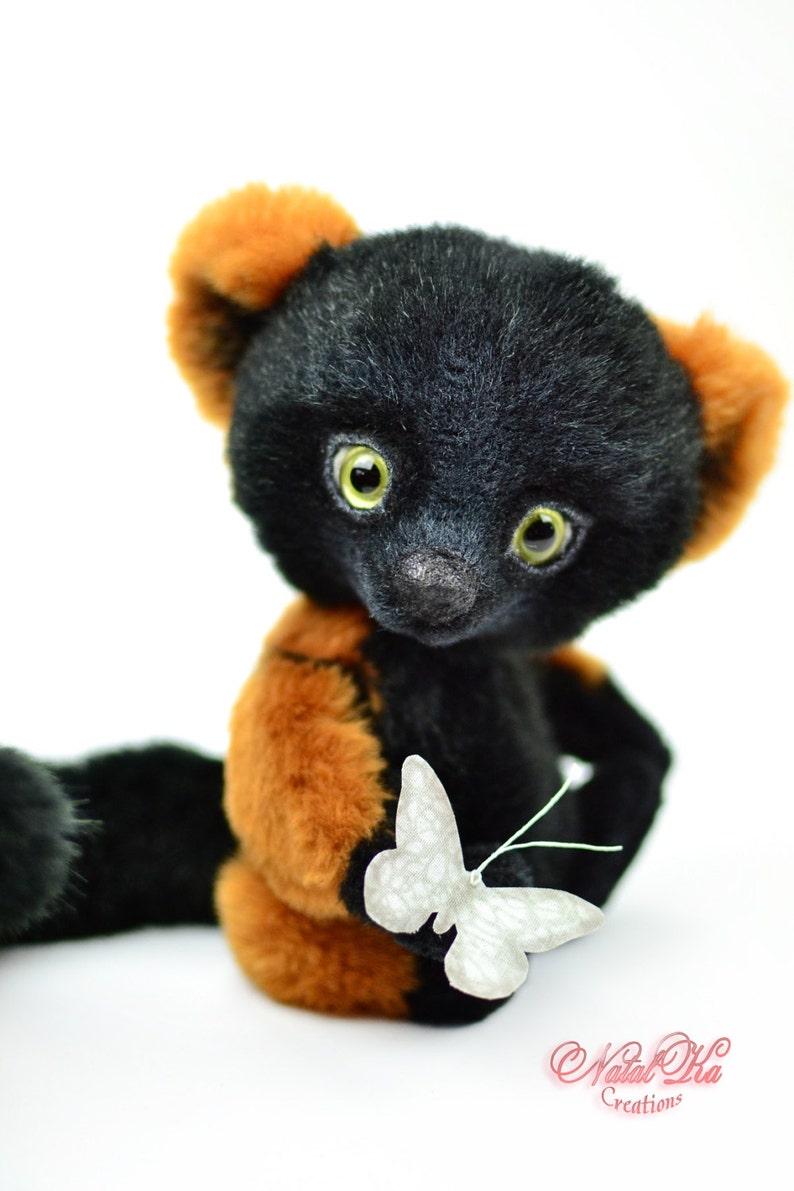 Pattern Red Ruffed Lemur PDF 6.5 In, Artist Teddy Pattern, Lemur ...