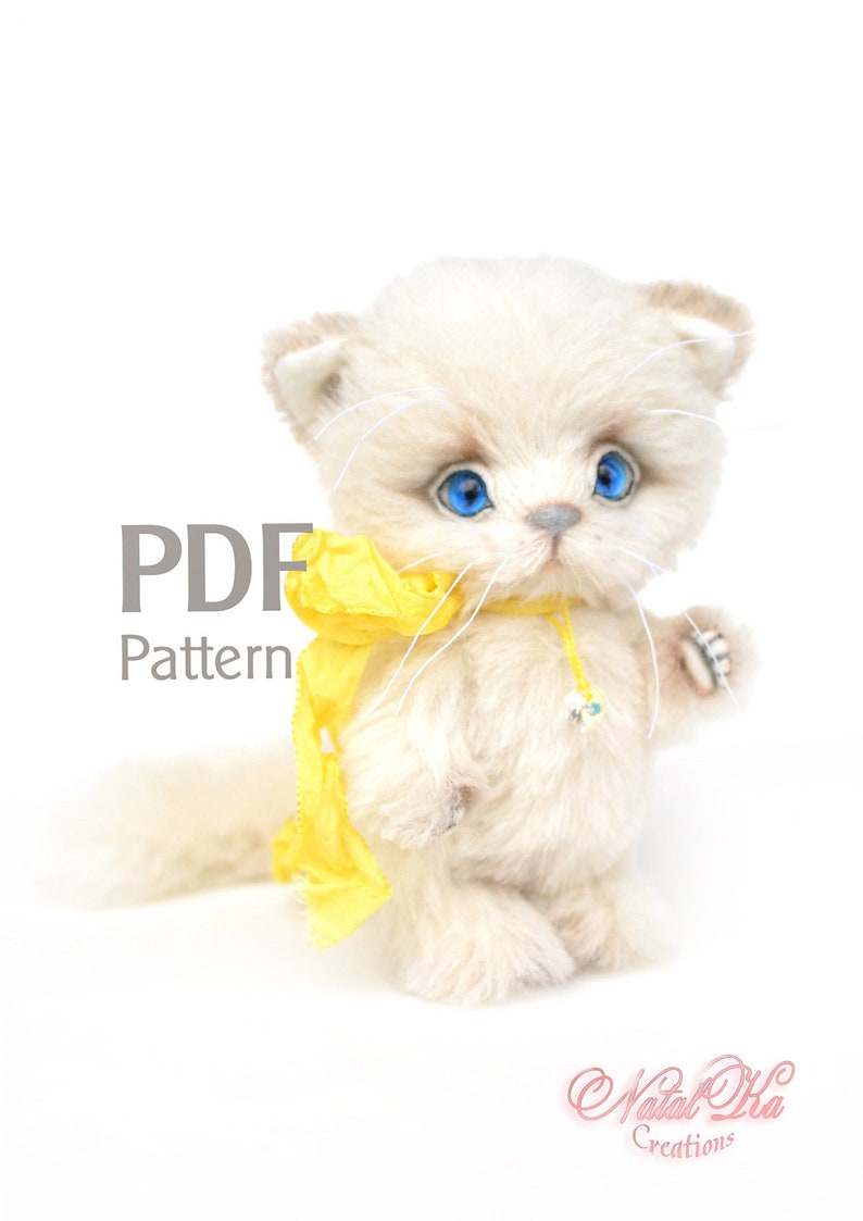 PDF Pattern Artist Teddy Kitten Fluffy 6.1 Make Teddy | Etsy