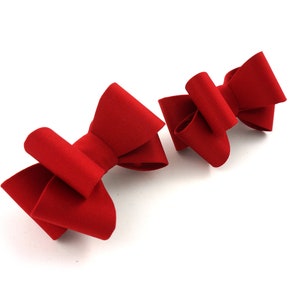Mat Red Shoe Bows, Red Shoe Clips for Women, Red Wedding Shoes, Bow ...