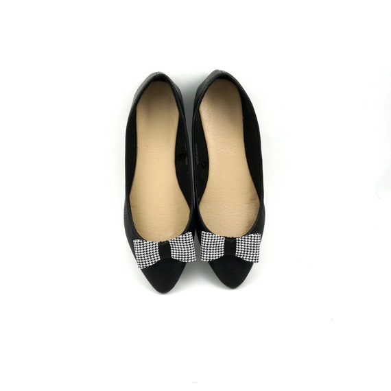 Black and White Houndstooth Pattern Shoe Clips for Women | Etsy