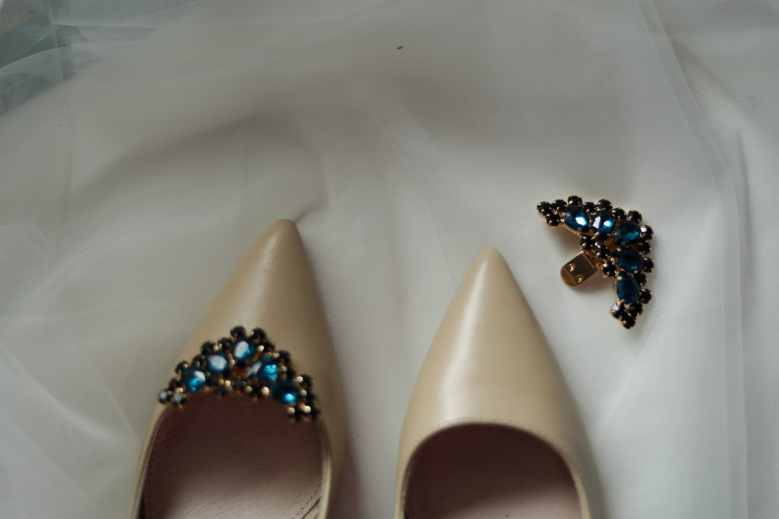 Royal Blue Crystal Wedding Shoes Clips Blue Bridal Shoes | Etsy