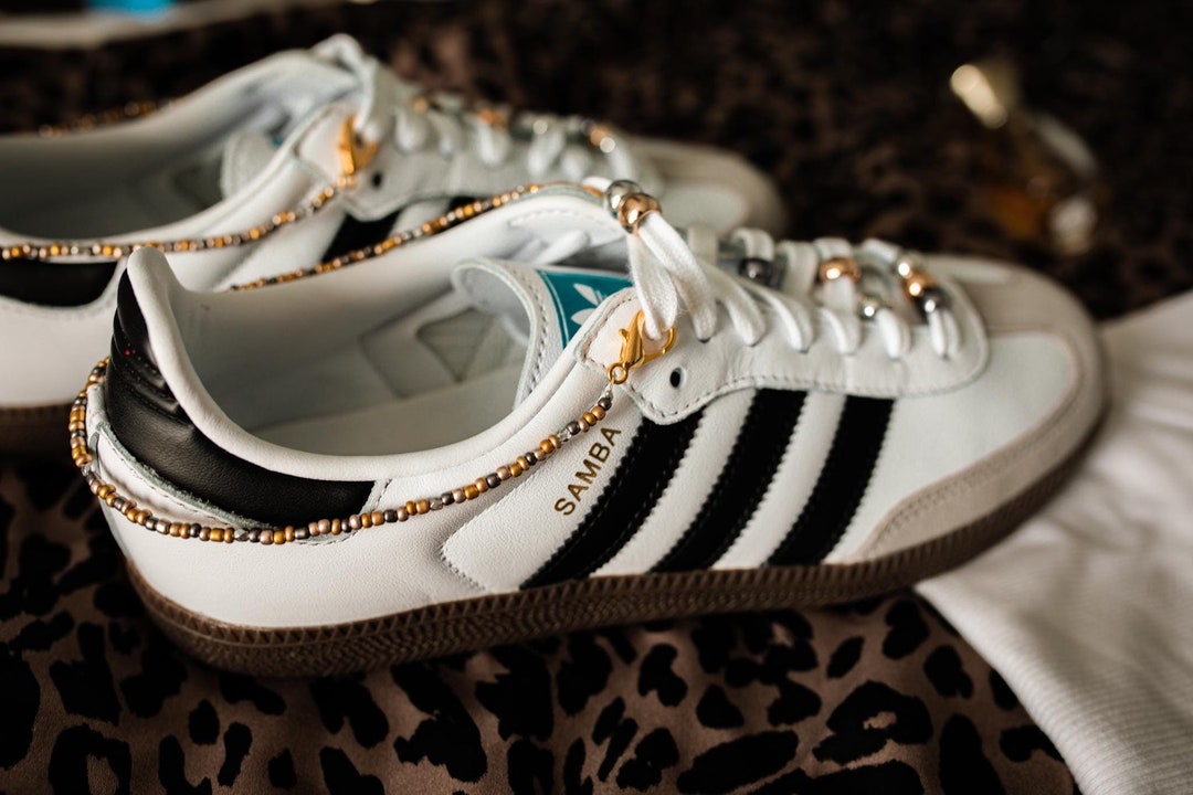 Set of Shoelace Charms and Beaded Shoe Chain for Sneakers, Shoe Beads ...