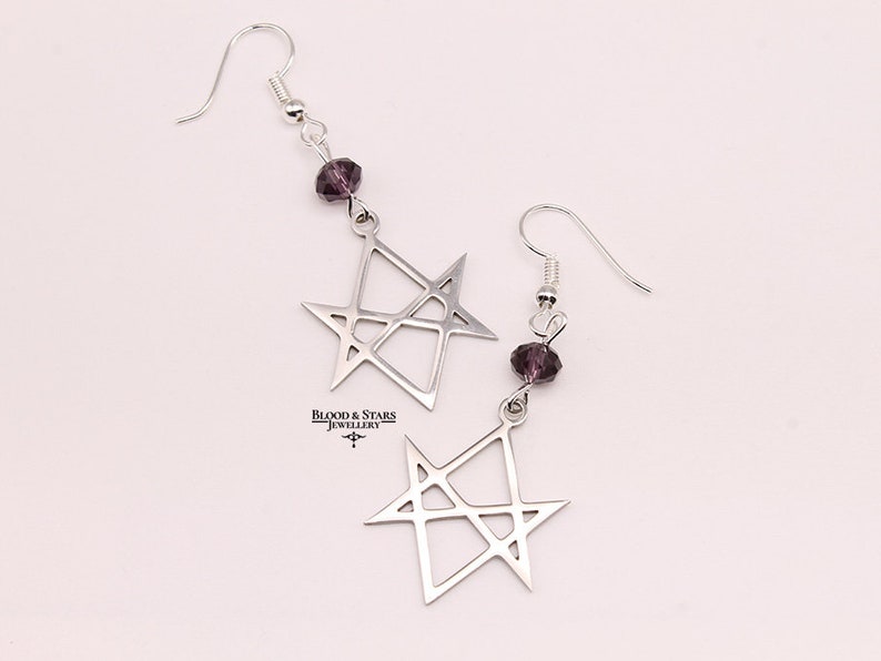 Gothic Satanic Sigil Lucifer Satan Hexagram Lilith Inverted Pentagram ...