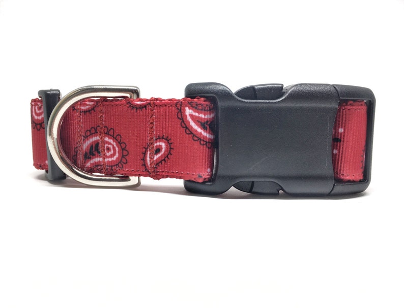 Red Bandana Dog Collar Adjustable - Etsy