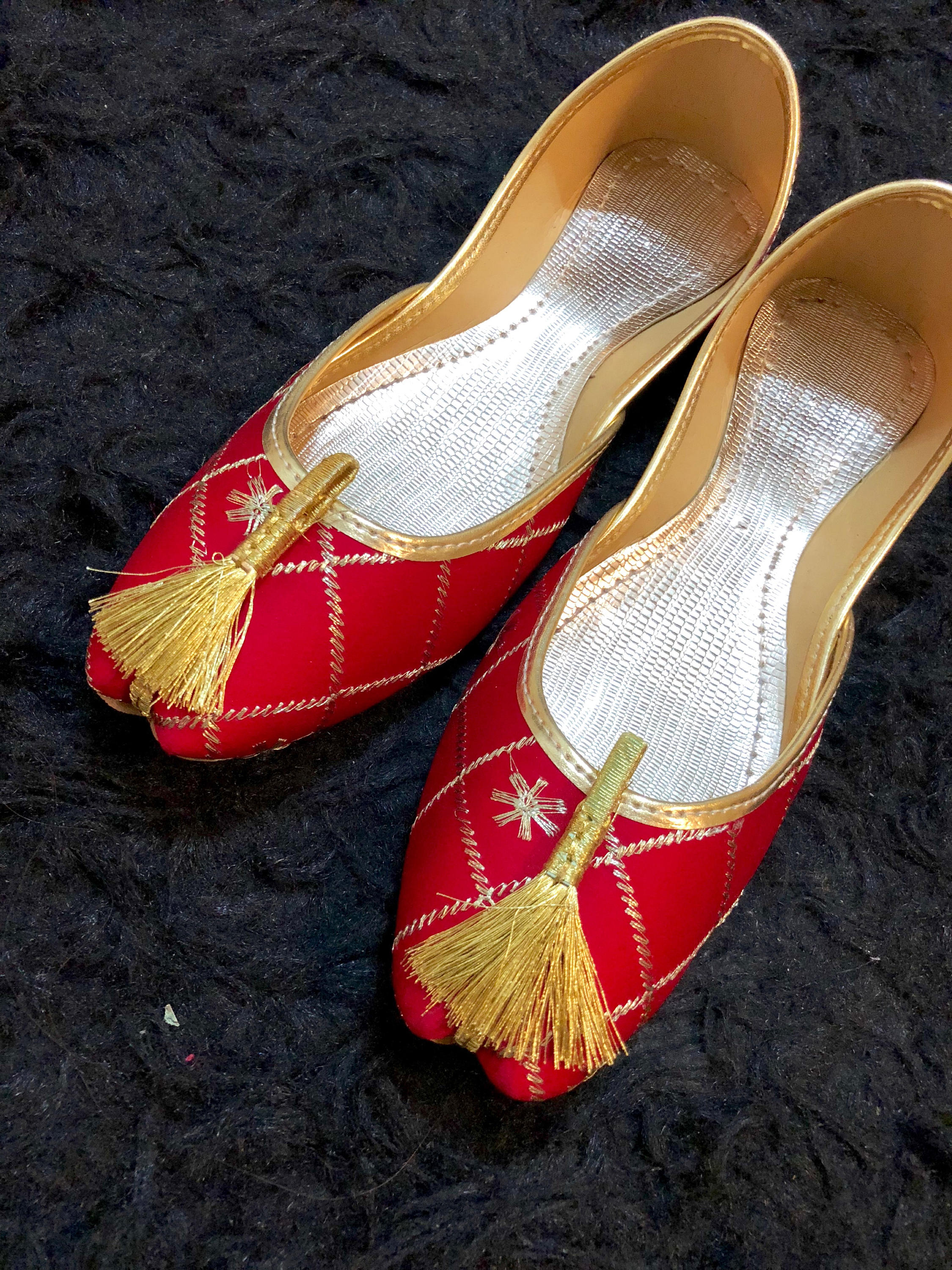 Red Flat Shoes, Red Shoes, Gift for Her, Party Shoes, Women Party Shoes ...