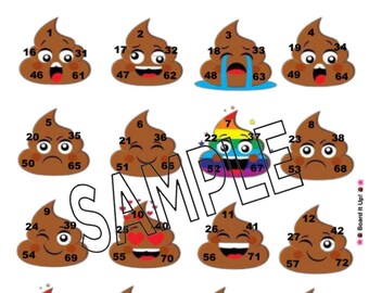Poop Bingo | Etsy