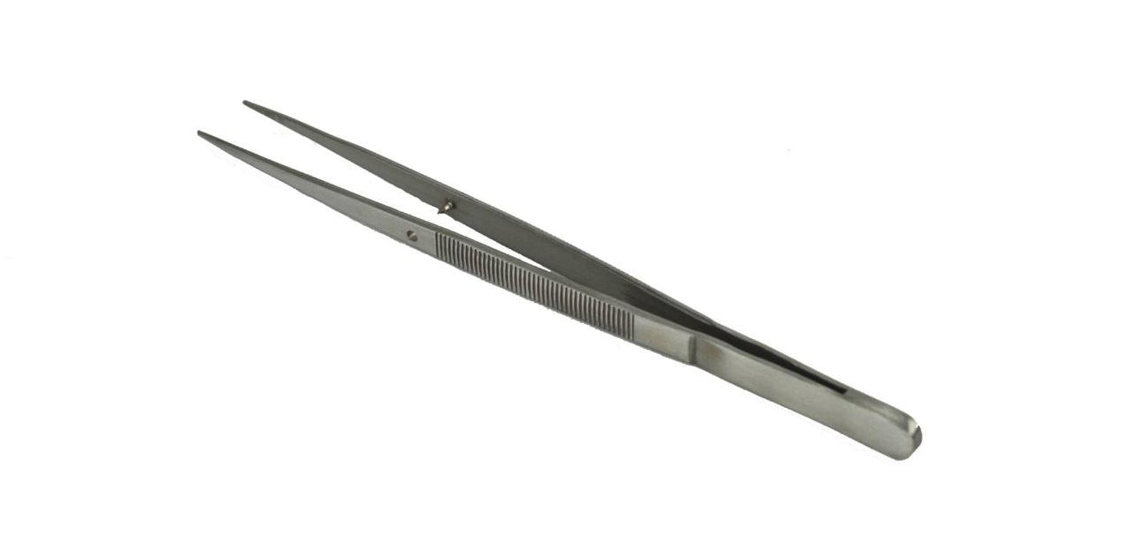 6" Straight Anti Twist Pin Tweezers Fine Point Tip Tipped Stainless ...