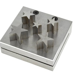 5 PC Star Shaped Disc Cutter Punch Tool Gold Silver Metal Charm Jewelry ...